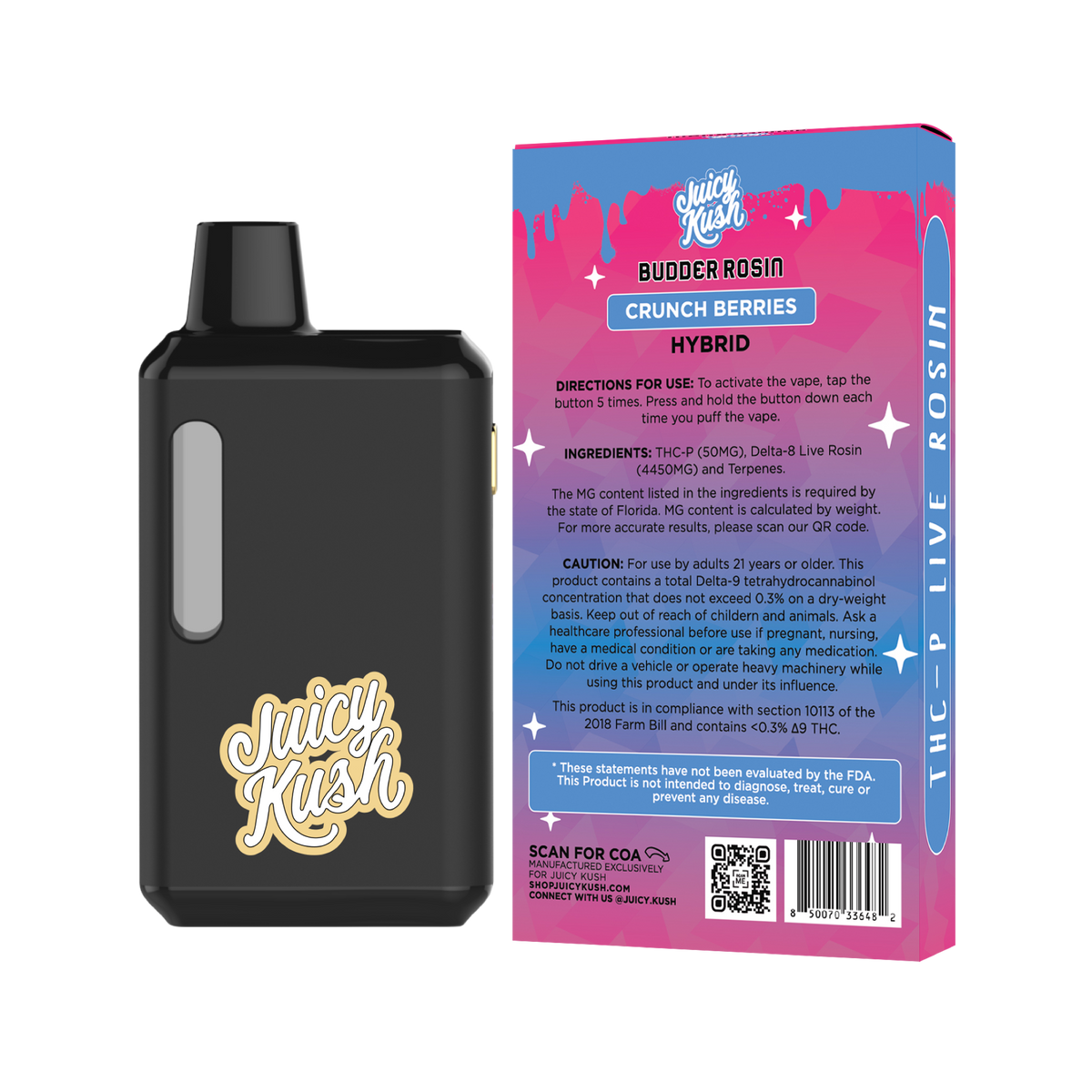 Crunch Berries THC-P Preheat Disposable 5g – Juicy Kush