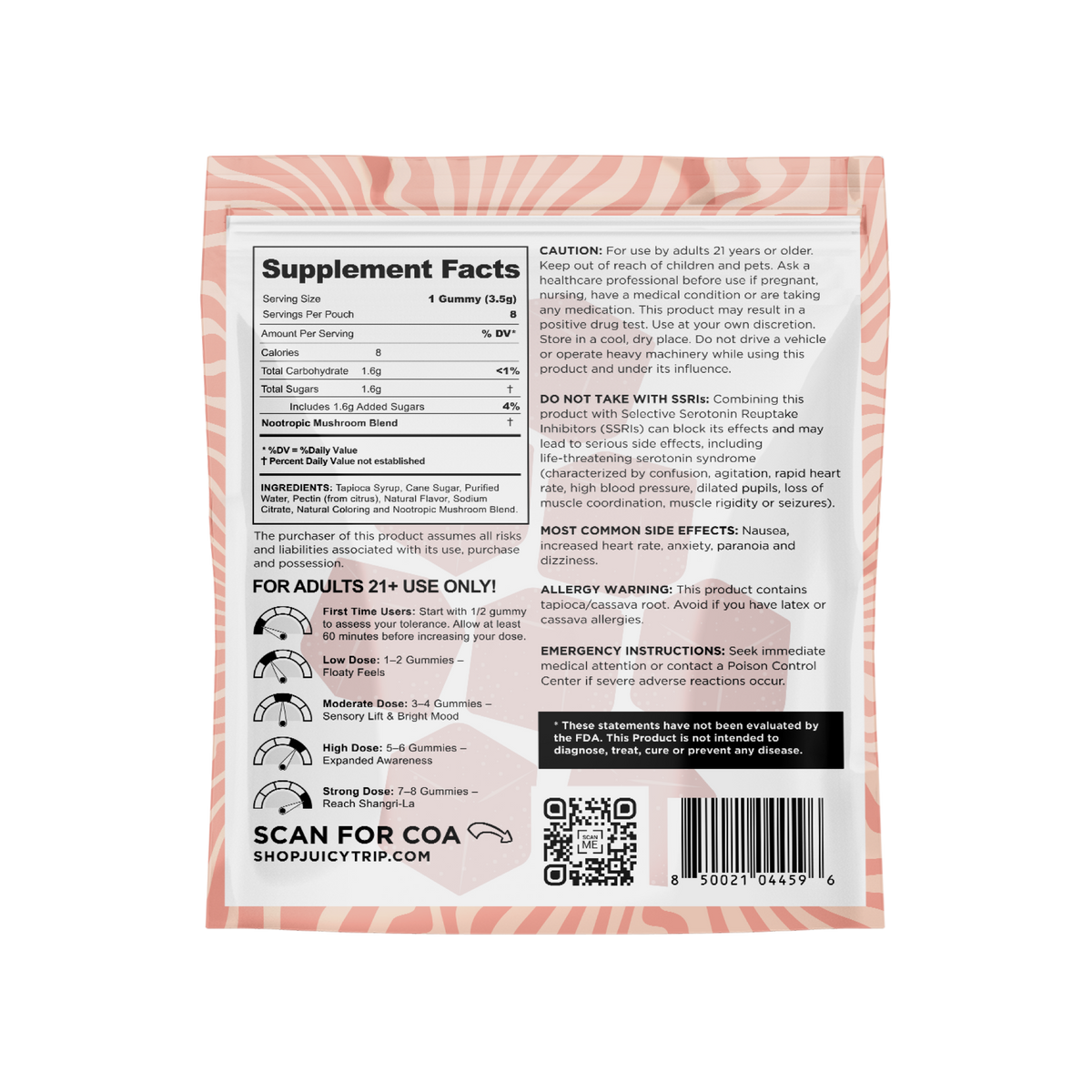 Watermelon Mushroom Gummies (8ct) – Juicy Kush