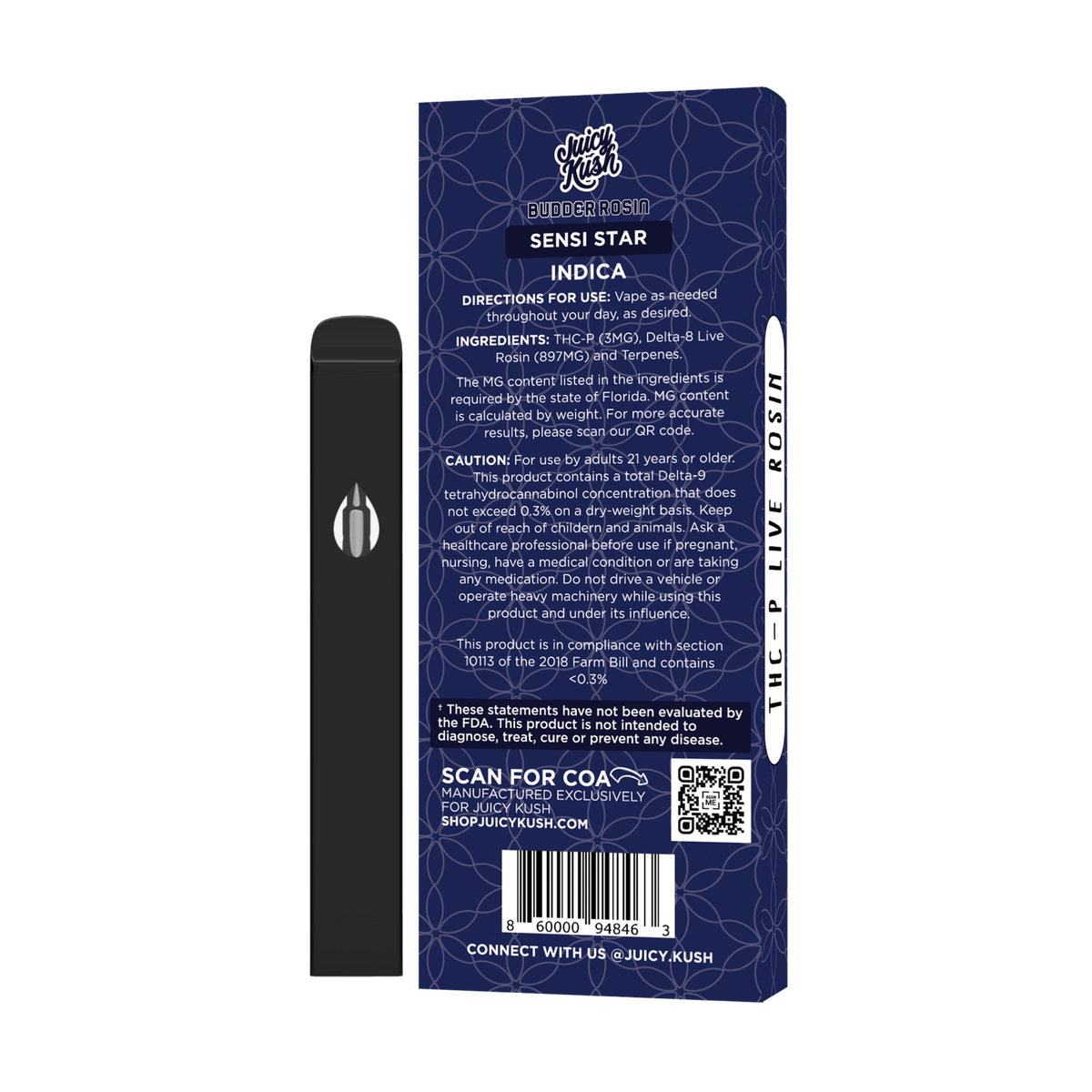 Sensi Star THC-P Disposable 1g – Juicy Kush