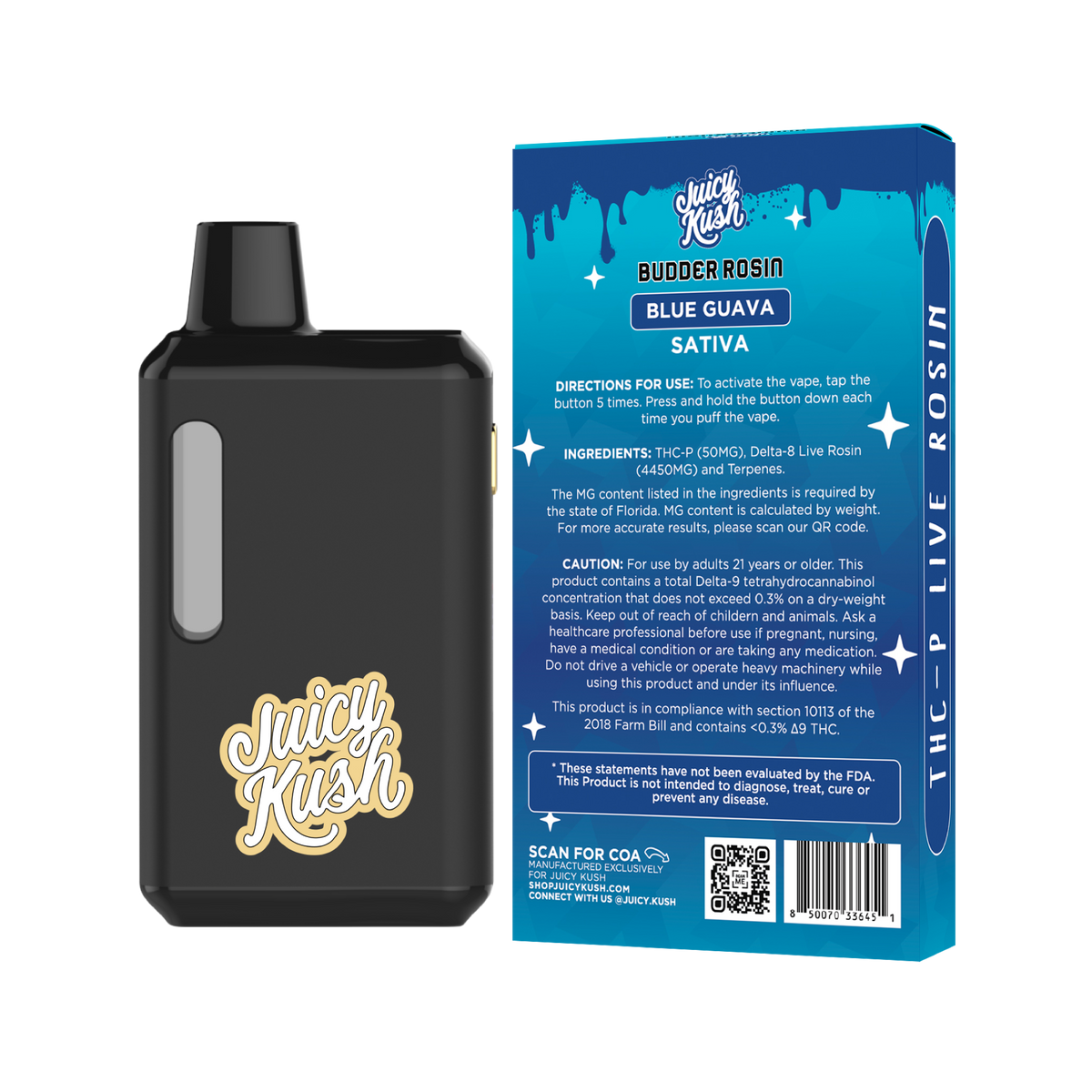 Blue Guava THC-P Preheat Disposable 5g – Juicy Kush