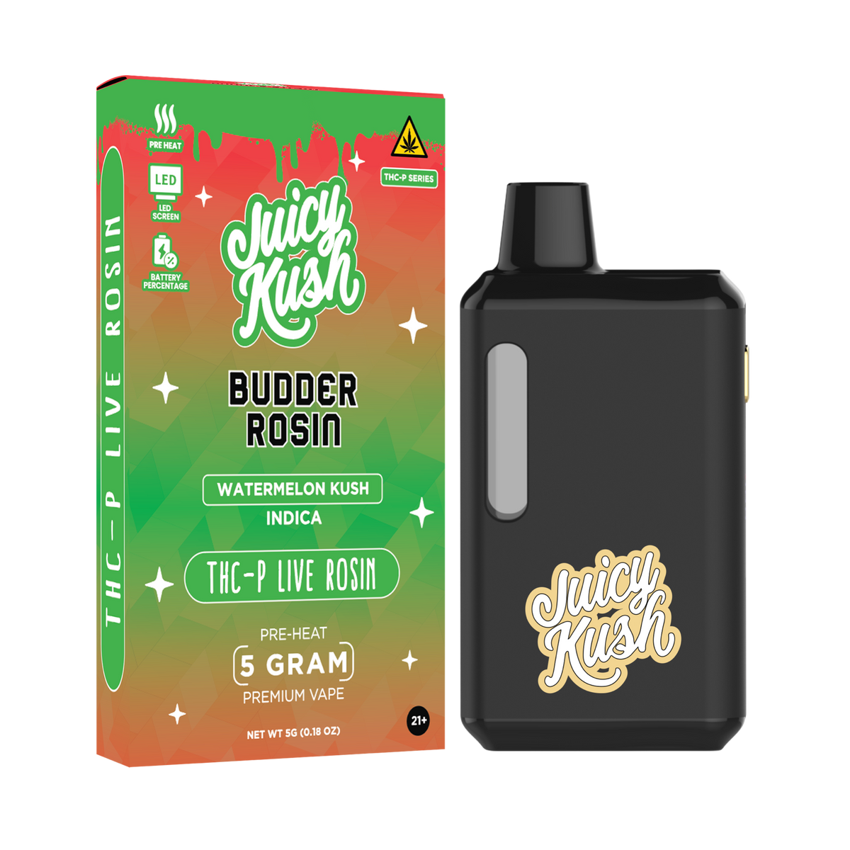 Watermelon Kush THC-P Preheat Disposable 5g – Juicy Kush