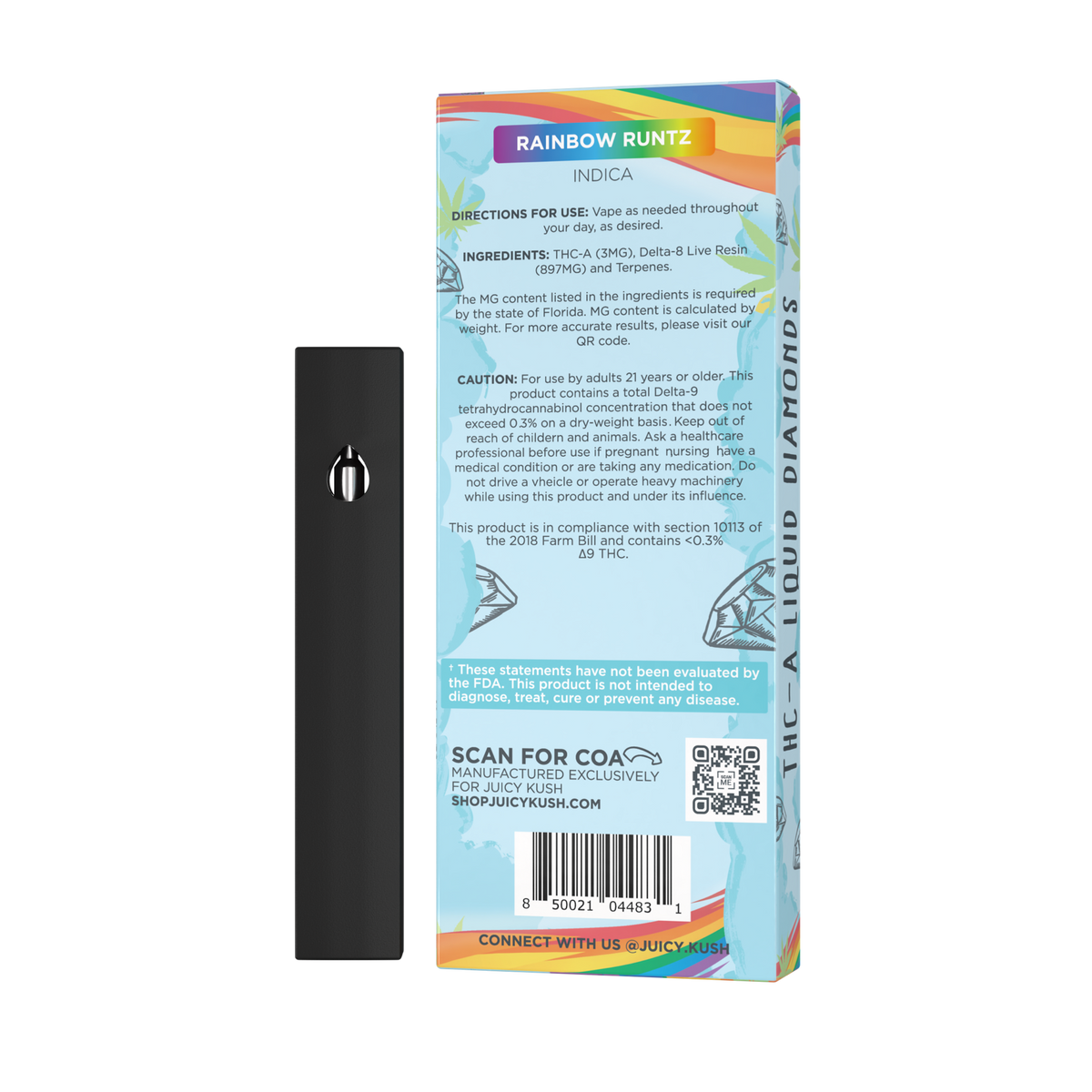 Rainbow Runtz Vape 1g – Juicy Kush