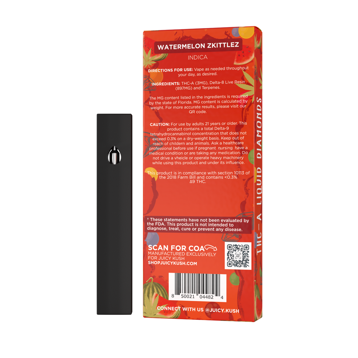 Watermelon Zkittlez Vape 1g – Juicy Kush